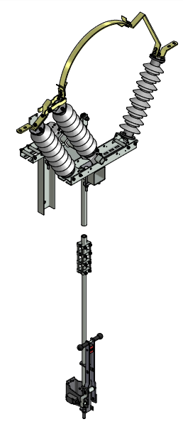 Vienpolis lauko tipo oro linijų skyriklis (36-52 kV) | Vallin